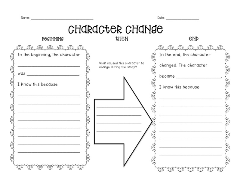 Character Change Worksheet | PDF