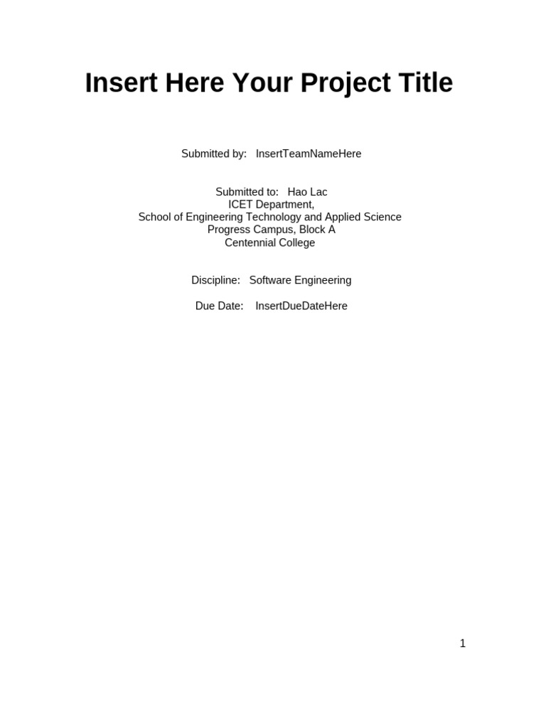 TAC Report Template for Software Projects | PDF | Software Testing ...