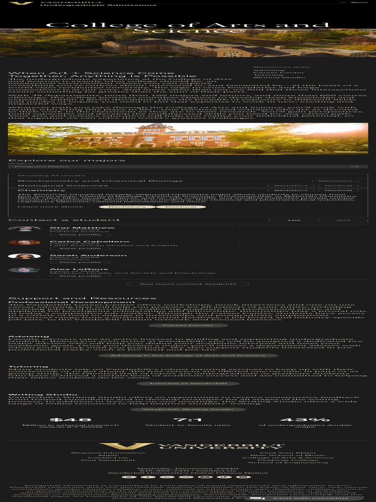 College of Arts and Science Undergraduate Admis… | PDF | Bachelor's Degree | Science