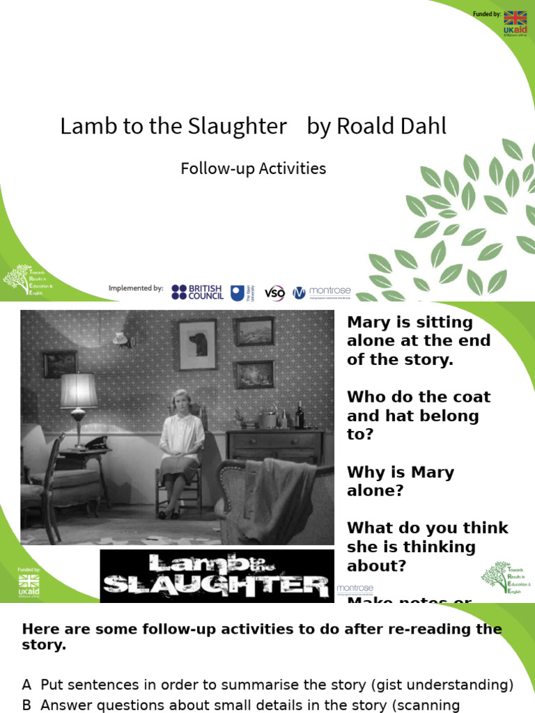 Lamb to the Slaughter follow-up activities | PDF