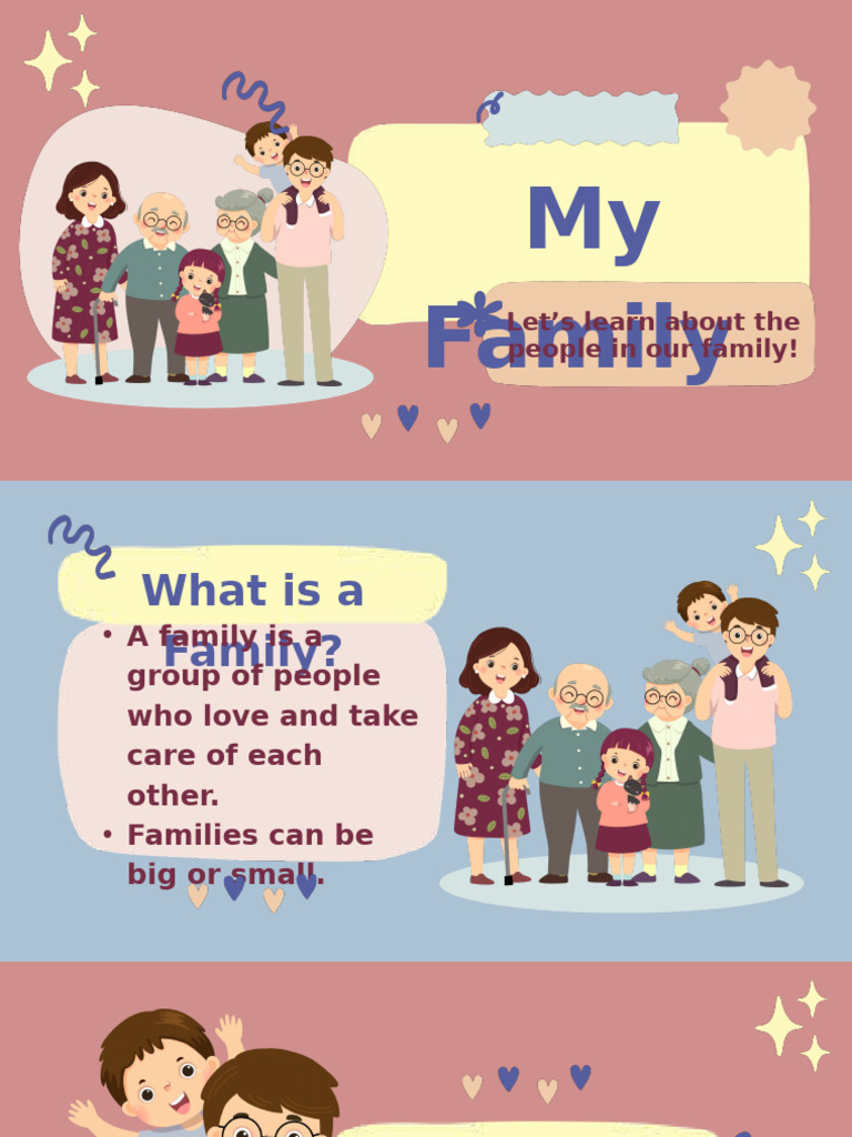 My Family Presentation for Kids | PDF