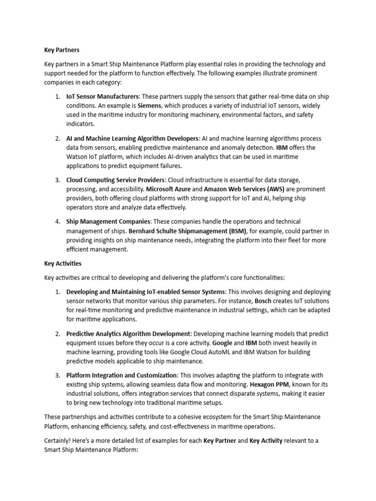 Key Partners | PDF | Internet Of Things | Cloud Computing