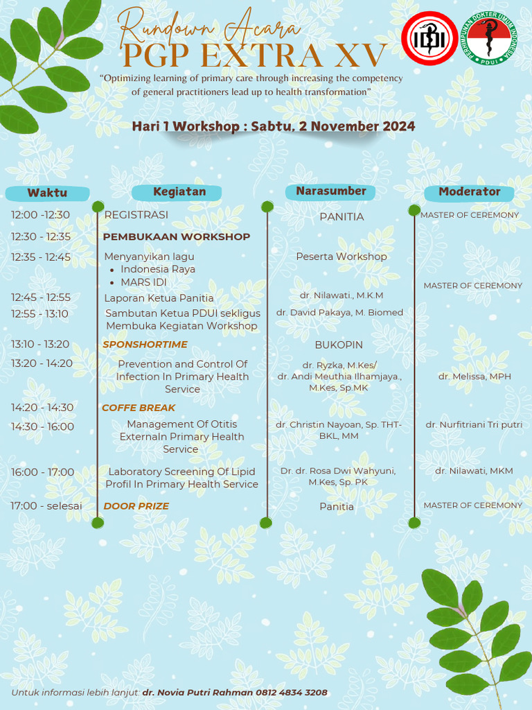 Rundown Acara PGP EXTRA XV.pdf | PDF | Health Care