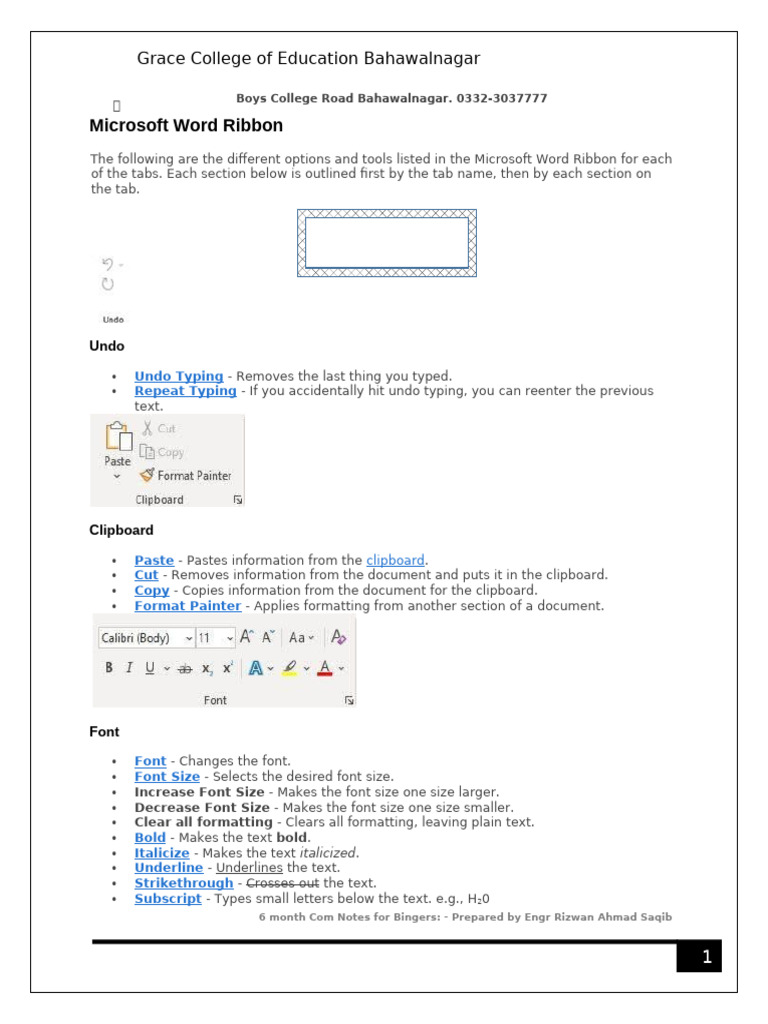 Microsoft Word Ribbon | PDF | Note (Typography) | Paragraph