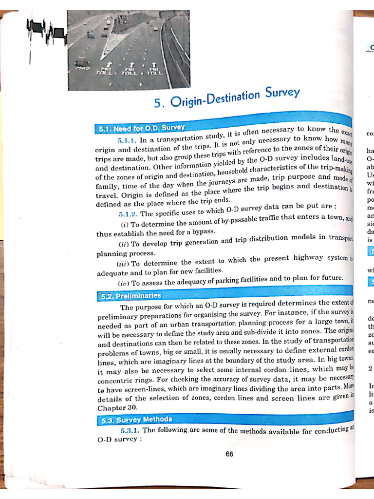 Origin - Destination Survey | PDF