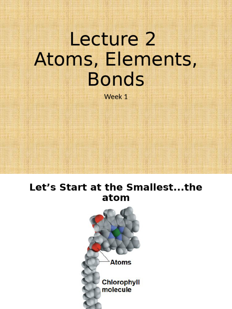 Atoms, Elements, and Chemical Bonds | PDF | Chemical Bond | Covalent Bond