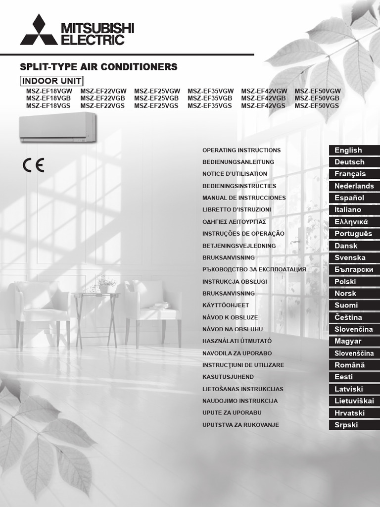 Notice D'utilisation MSZ EF42VGKW ET2 | PDF