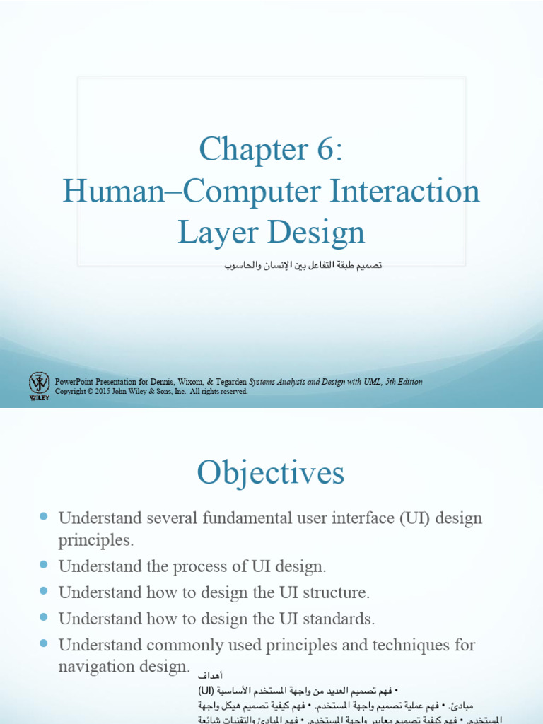 Chap6 - Human-Computer Interaction Layer Design | PDF