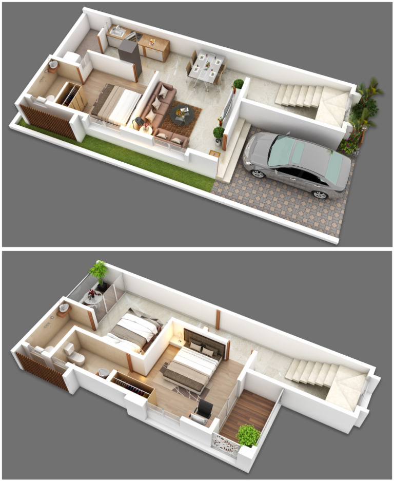 Paradise Villa Row House Kitkitwadi - Cut Section | PDF