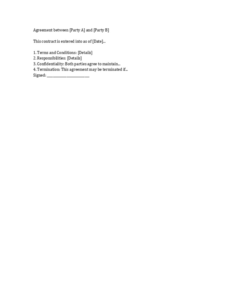 Legal Contract Sample | PDF
