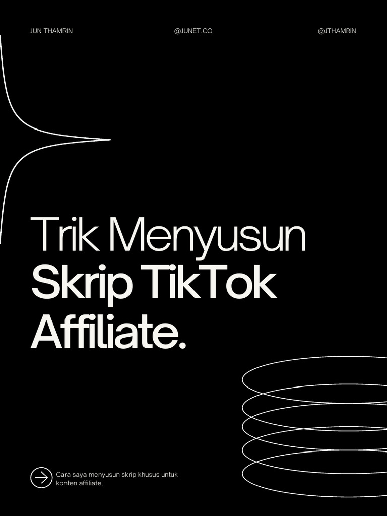 Skrip Efektif untuk Konten Affiliate TikTok | PDF