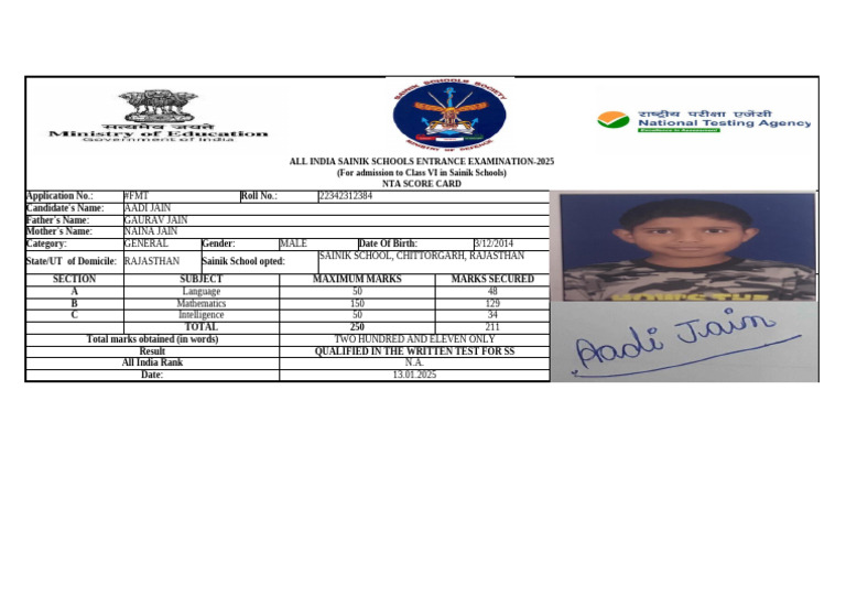 Aadi Result Aissee Final Paper | PDF