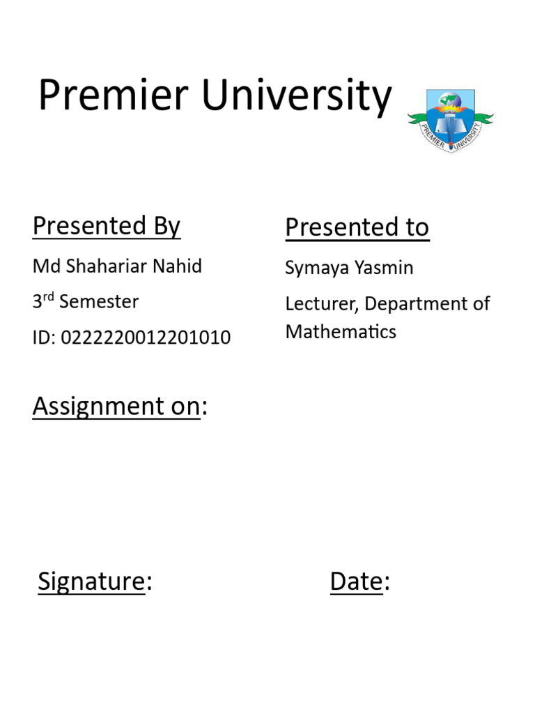 NA Assignment Cover Page | PDF