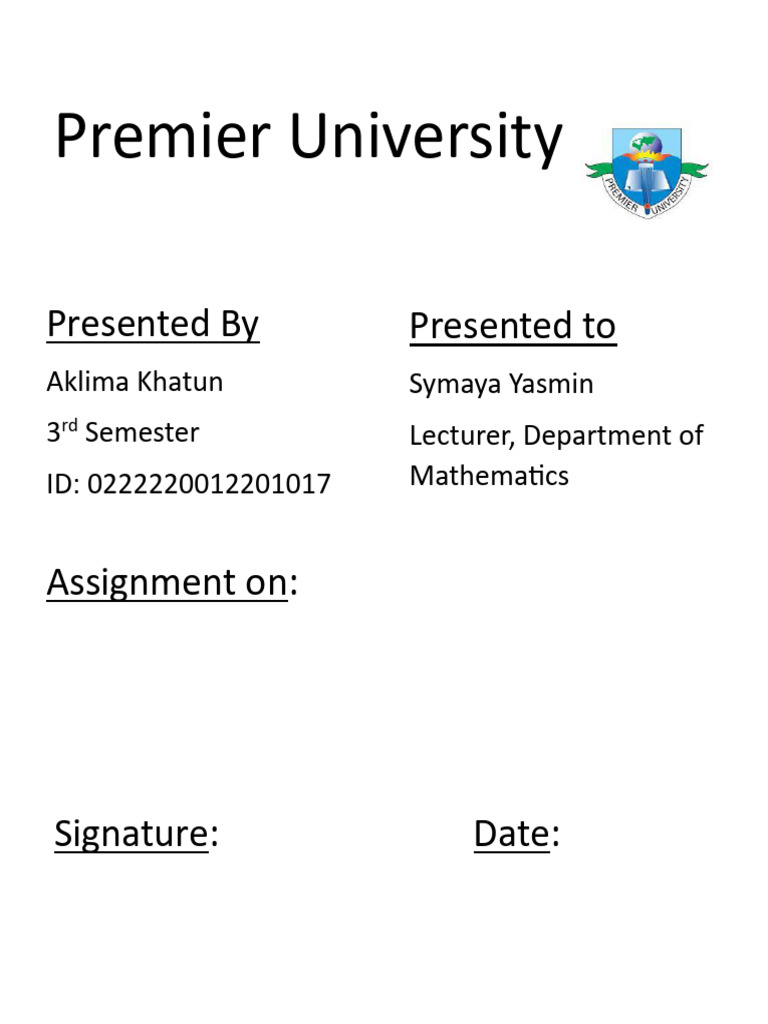NA Aklima 1 Assignment Cover Page | PDF