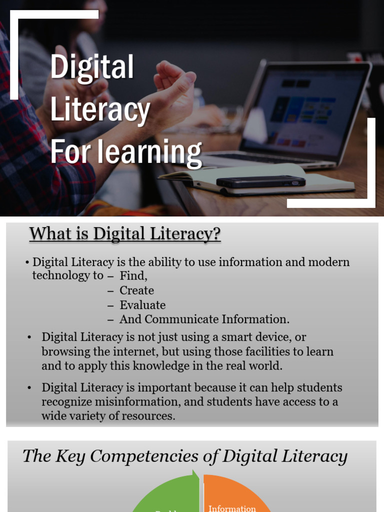 Digital Literacy For Learning PDF | PDF | Literacy | Data