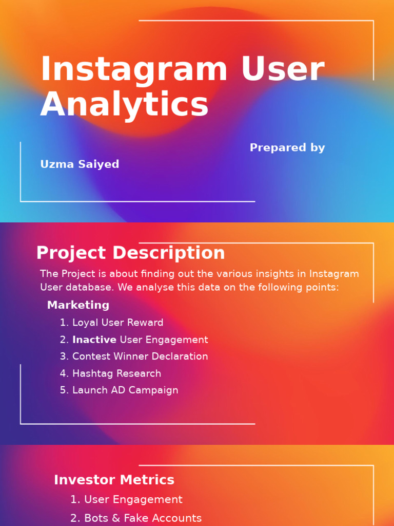 Instagram User Analytics | PDF | Data Management Software | Information Science