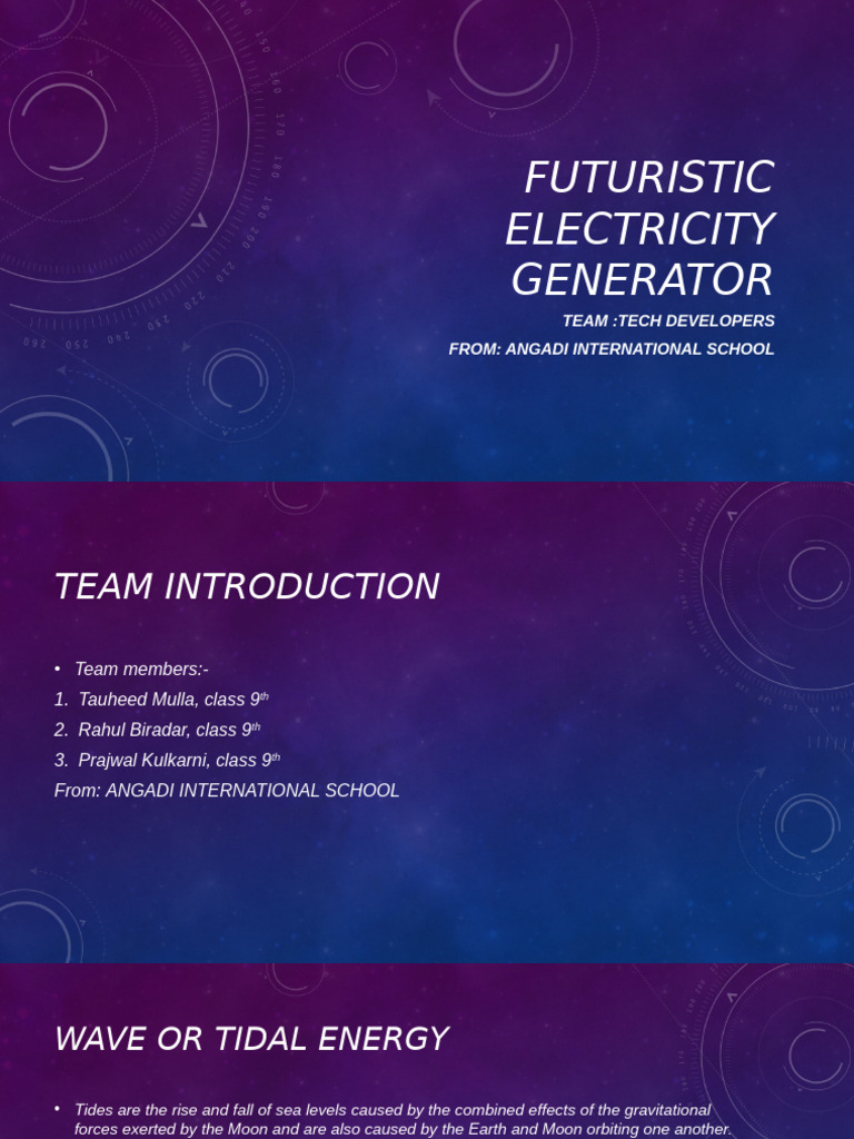 The Futuristic Electricity Generator | PDF | Renewable Energy | Energy ...