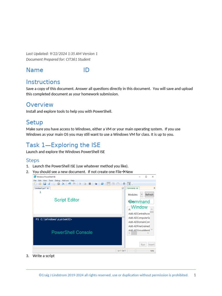 CIT361 Exercise 1.4 Tools | PDF | Command Line Interface | Software Engineering