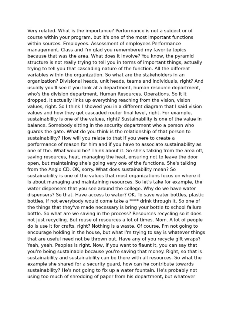 notes hr | PDF | Performance Appraisal | Goal Setting