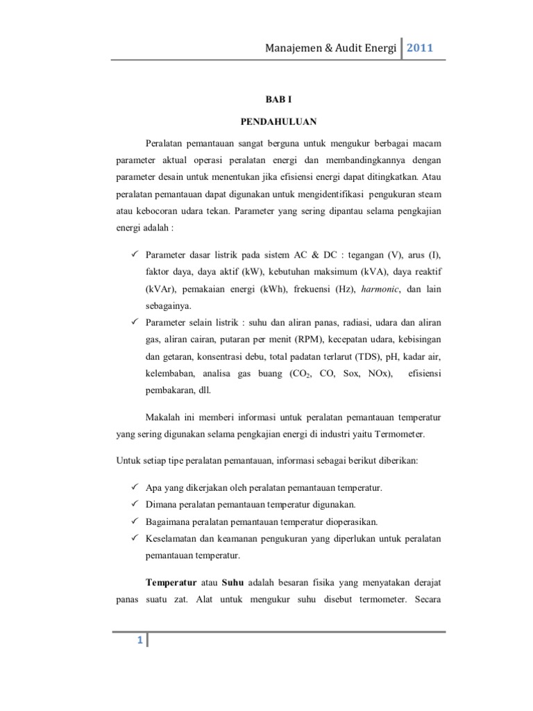 Pengertian Termometer | PDF | Sains & Matematika