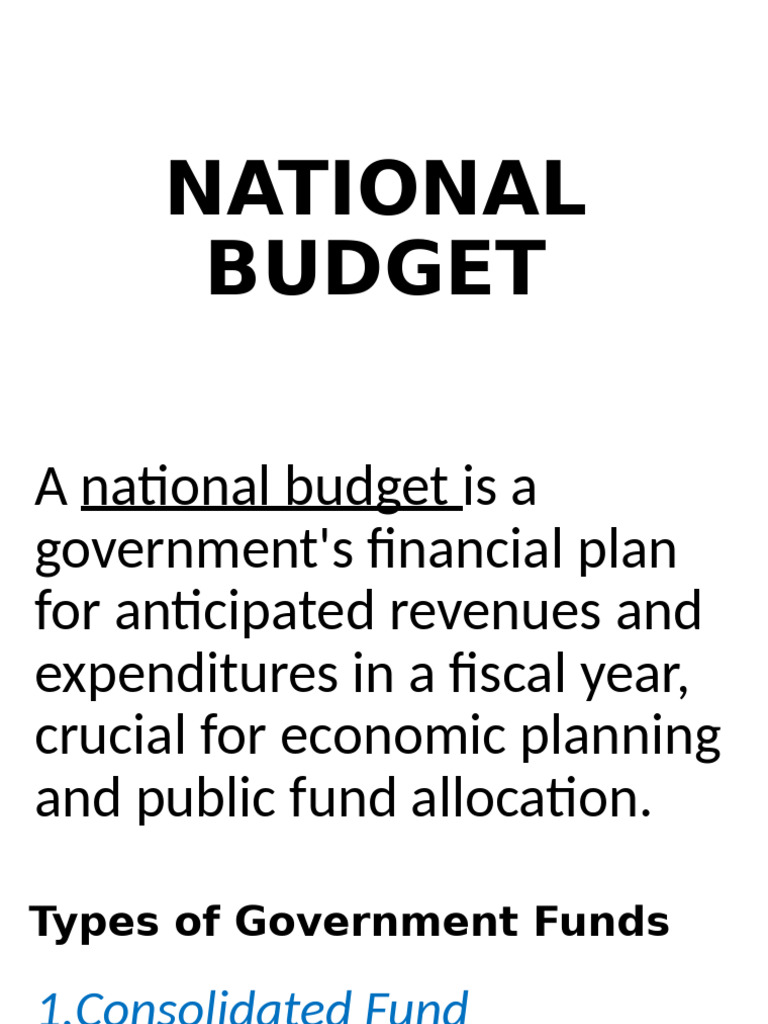 Understanding the National Budget 2025 | PDF | Government Budget ...