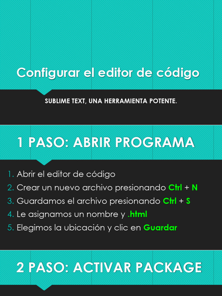 Guía de Configuración de Sublime Text | PDF