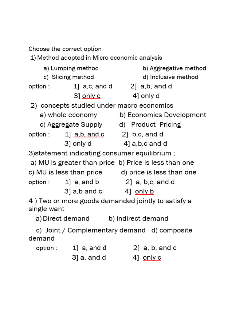 Class 12 Economics Question Bank PDF | PDF | Elasticity (Economics ...
