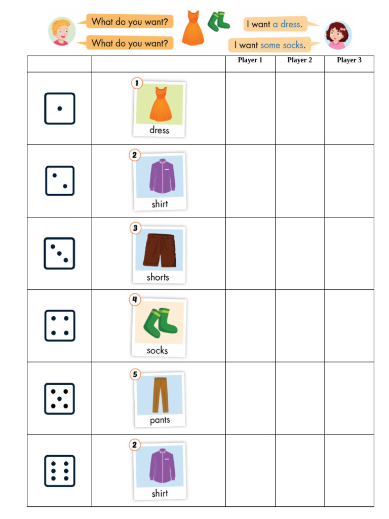 Unit 6 Lesson 1 Dice Game | PDF