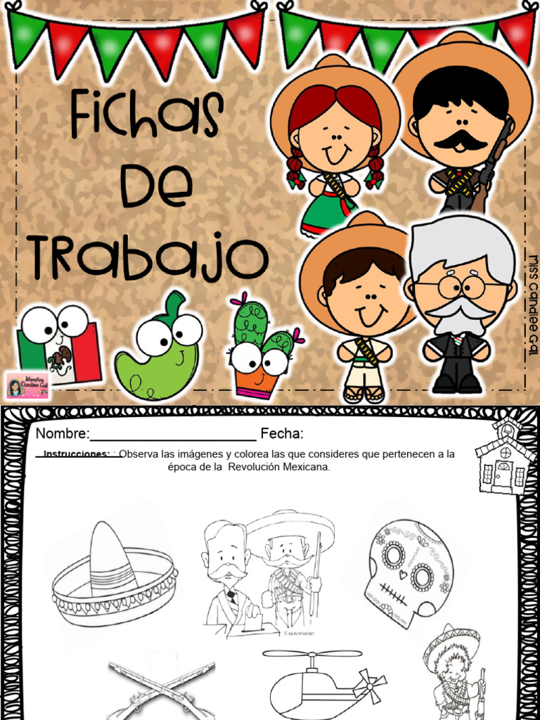 Fichas de Trabajo Revolucion Mexicana 23-24 | PDF