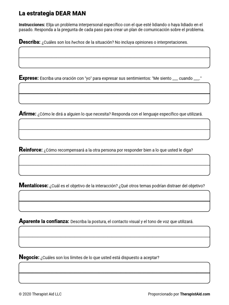 DBT Dear Man 2 | PDF