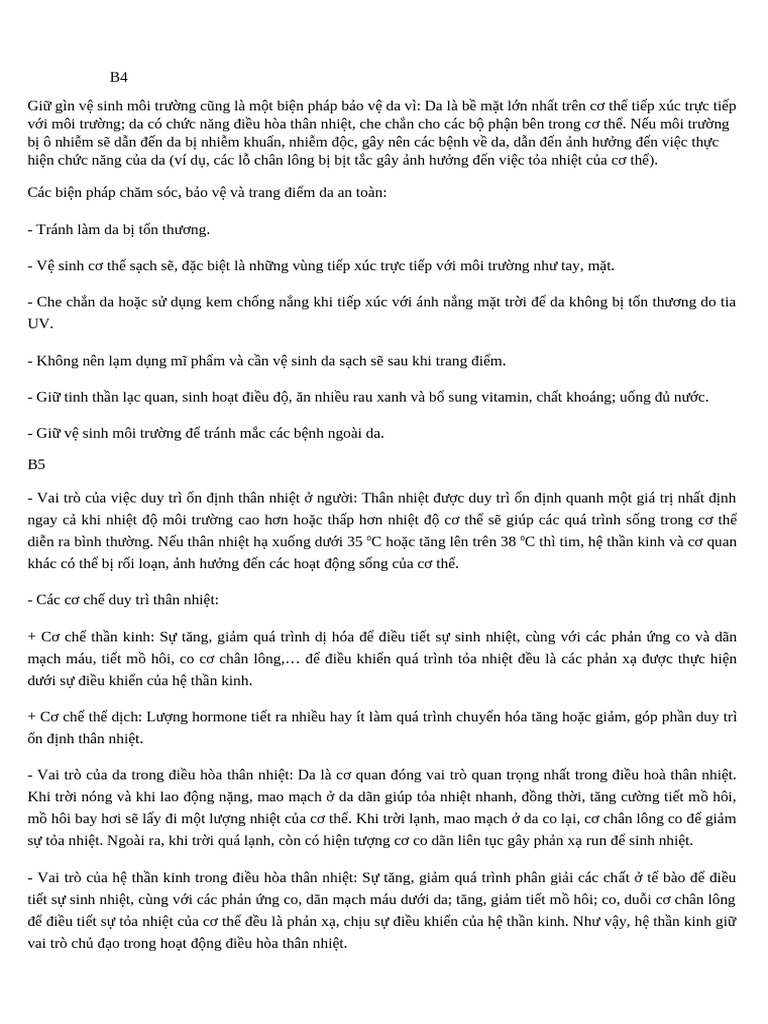 KHTN đề cương | PDF