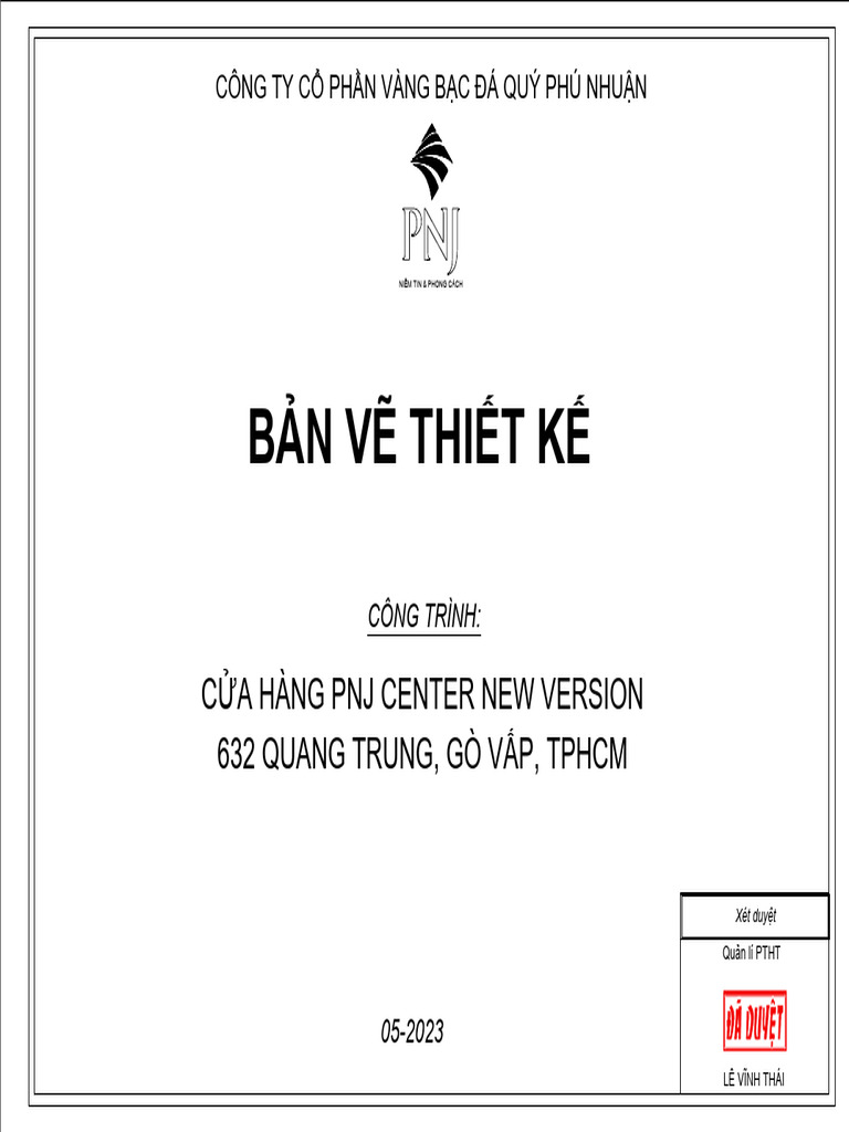 BẢN VẼ PNJ CENTER NEW VERSION 632 QUANG TRUNG - GÒ VẤP - 17052023 - Đã ...