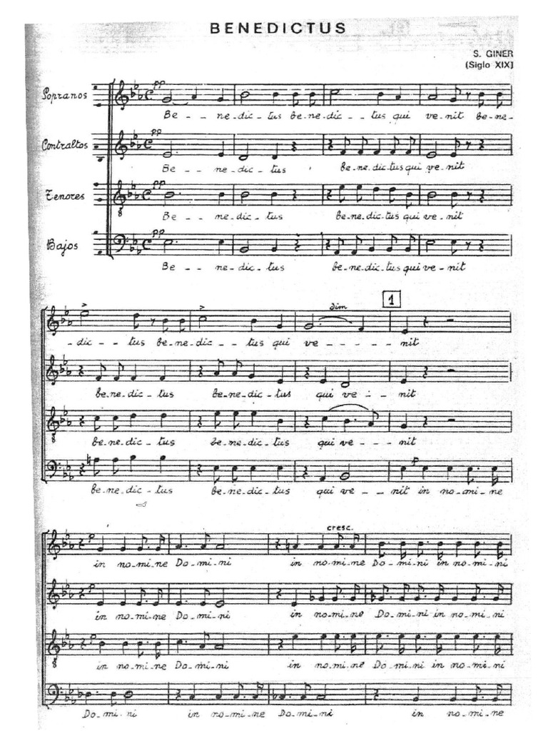 Benedictus | PDF