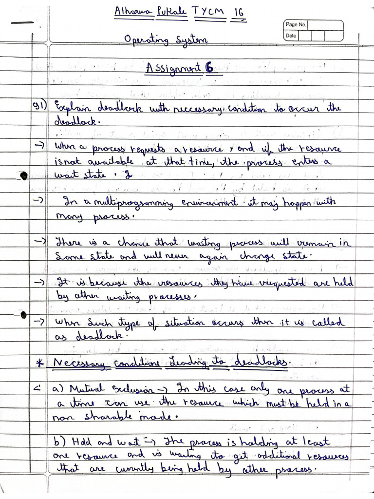 OS Assignment 6 | PDF