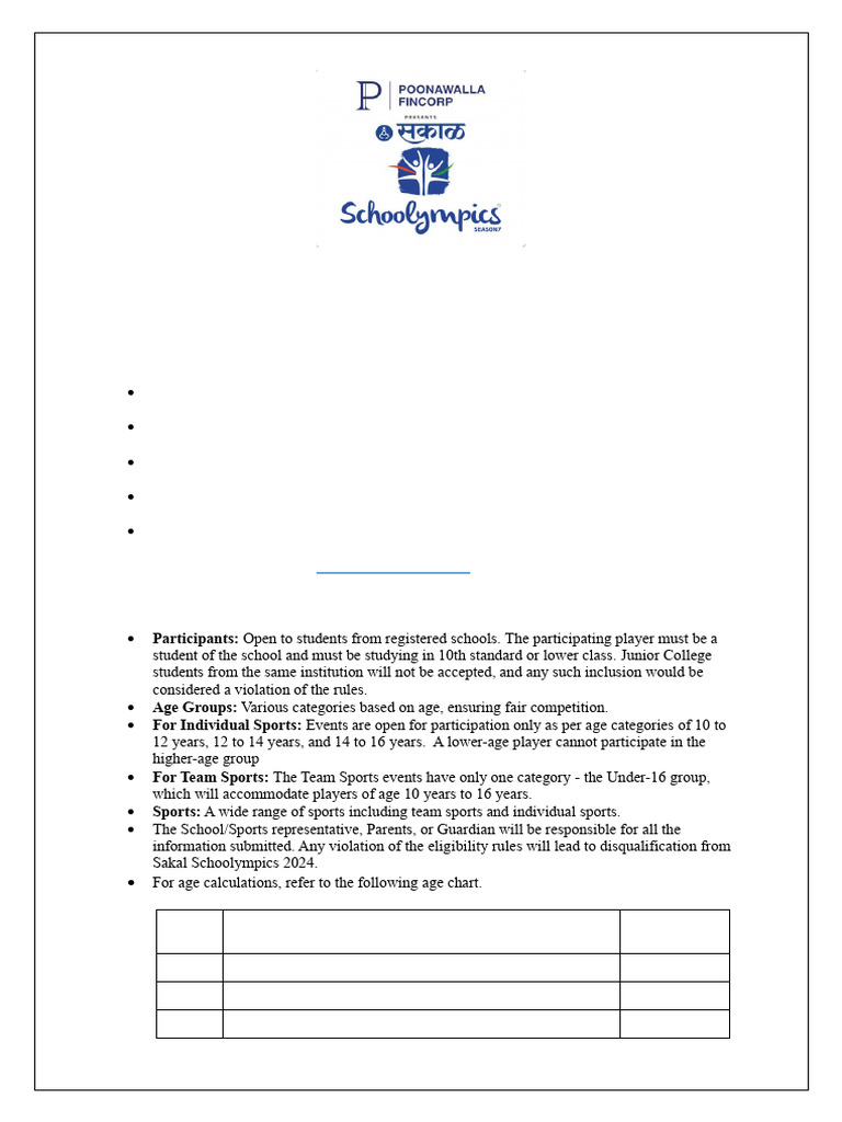 General Rules Regulations | PDF | Sports | Tournament