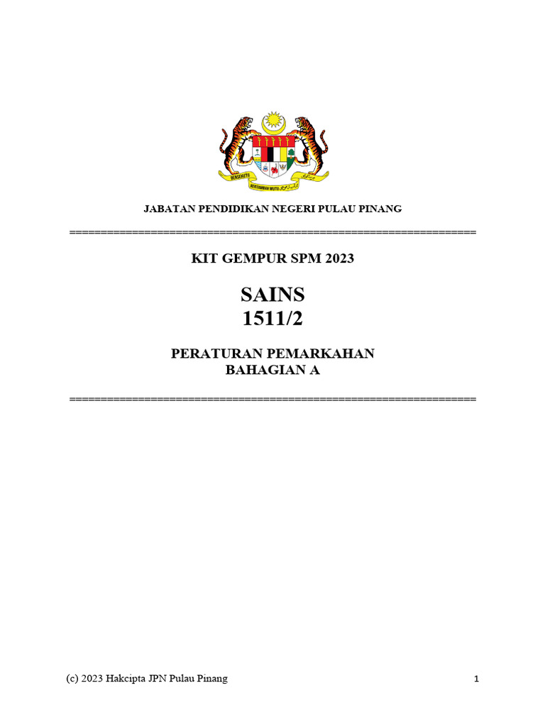 SAINS SKEMA - KIT GEMPUR BAHAGIAN A | PDF