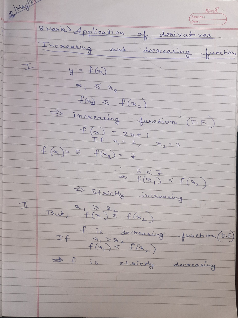 Application of Derivatives | PDF