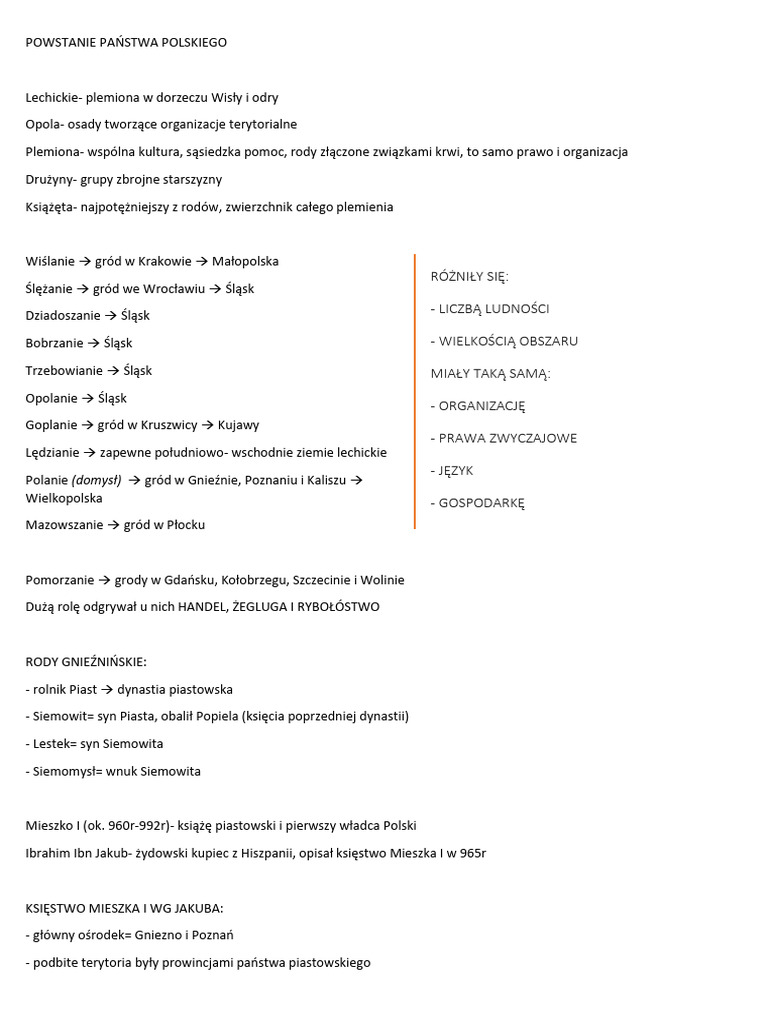 Histroia Piastów | PDF