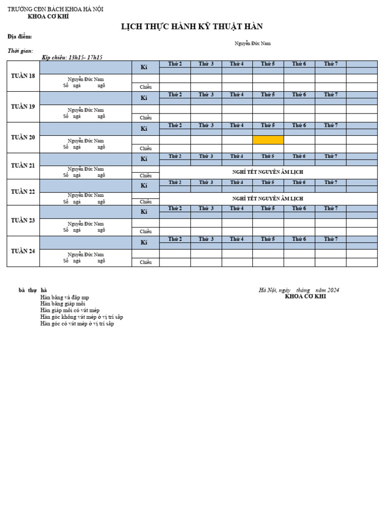 K14-K 5 - KT HÀN - T. Nam | PDF