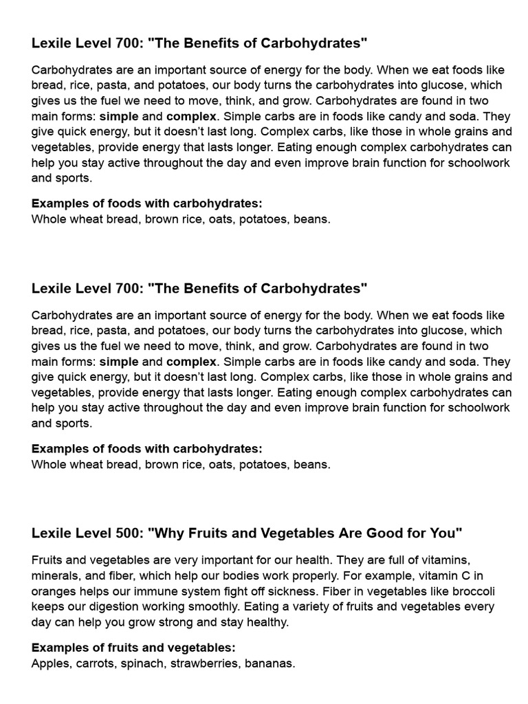 Readings Food Pyramid | PDF | Carbohydrates | Foods