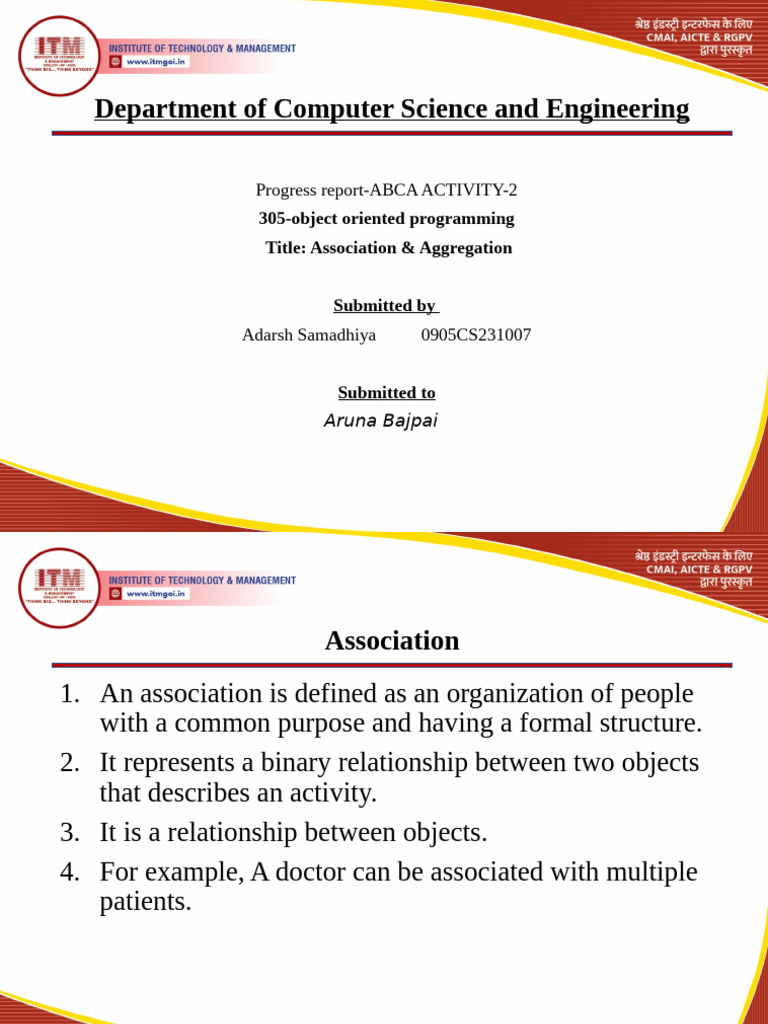 Understanding Association and Aggregation | PDF