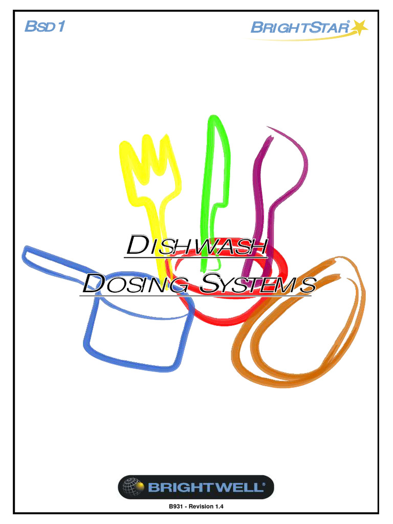 Brightstar Dishwash Dosing Guide | PDF | Pump | Electromagnetism