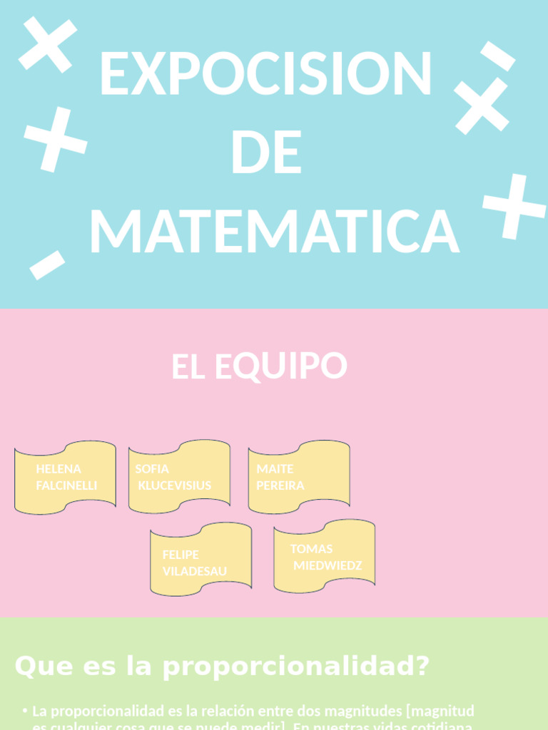 Exposición de Matemática | PDF | Porcentaje | Matemáticas