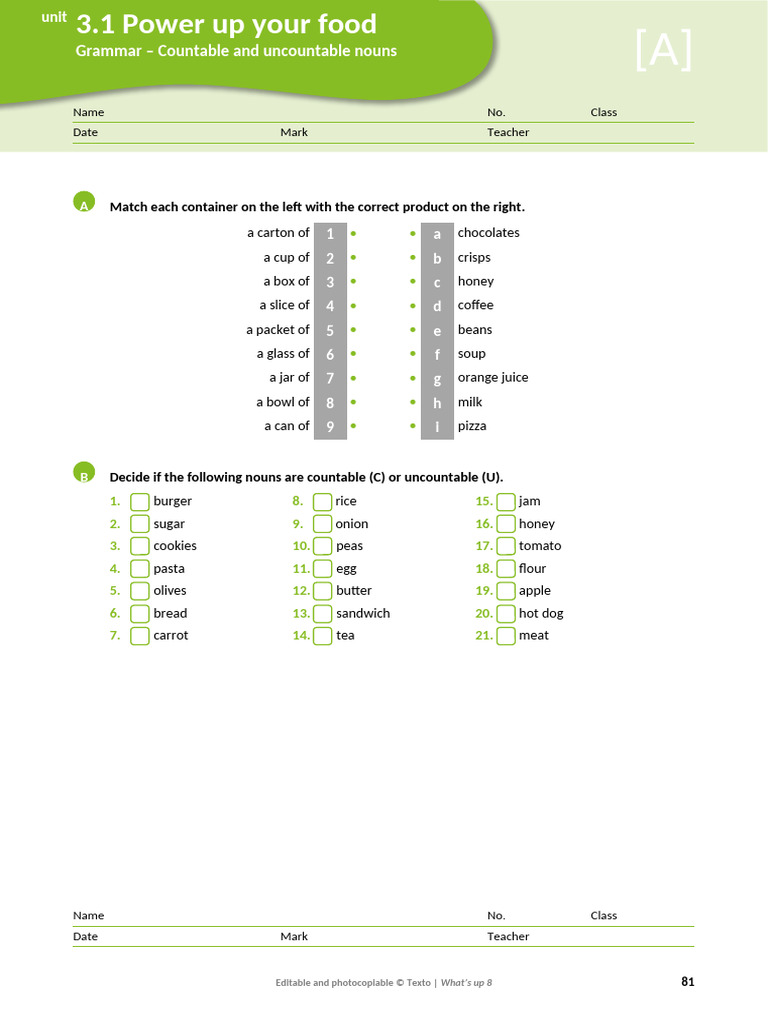 FOOD QUANTIFIERS AND MODAL VERBS | PDF | Cooking | Western Cuisine