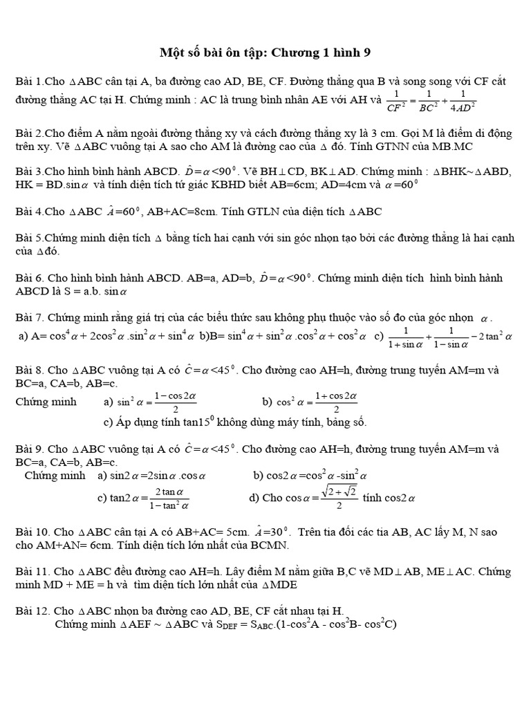 Lop9 Hinh HTL BTVN 2 | PDF