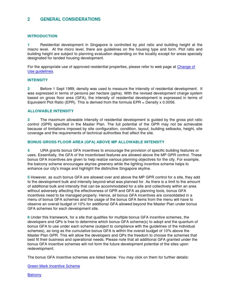 URA Guidelines for Landed Housing Development | PDF | Parking Lot ...