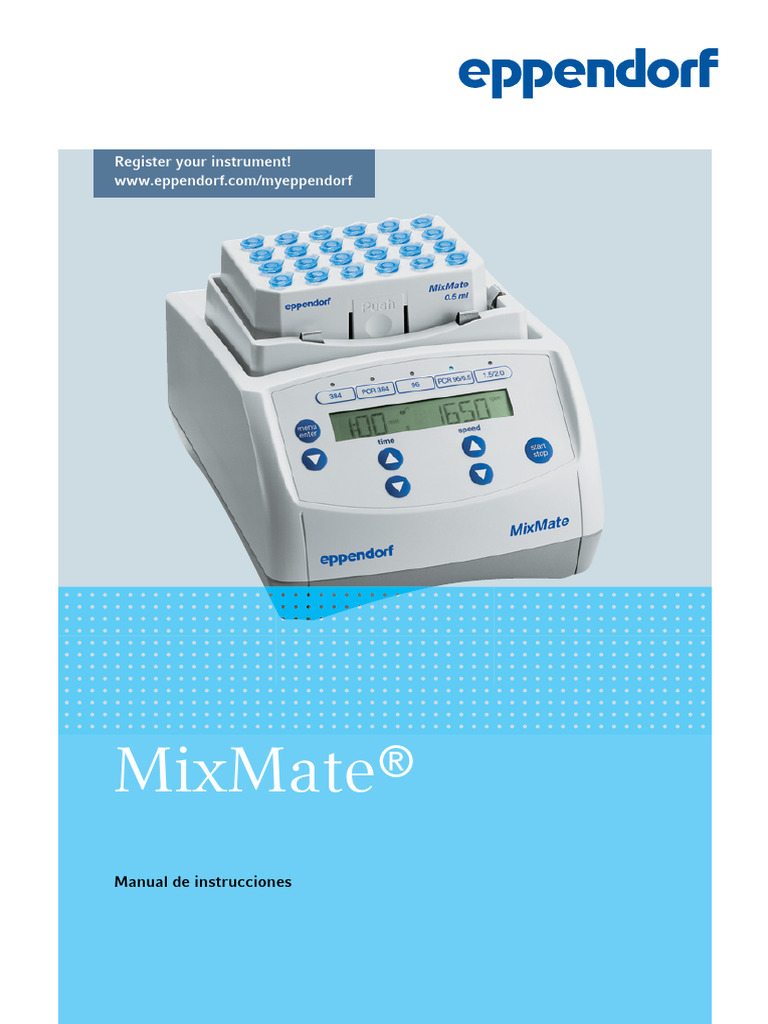 Eppendorf Sample-Preparation Operating-manual MixMate | PDF | Laboratorios | Cambiar