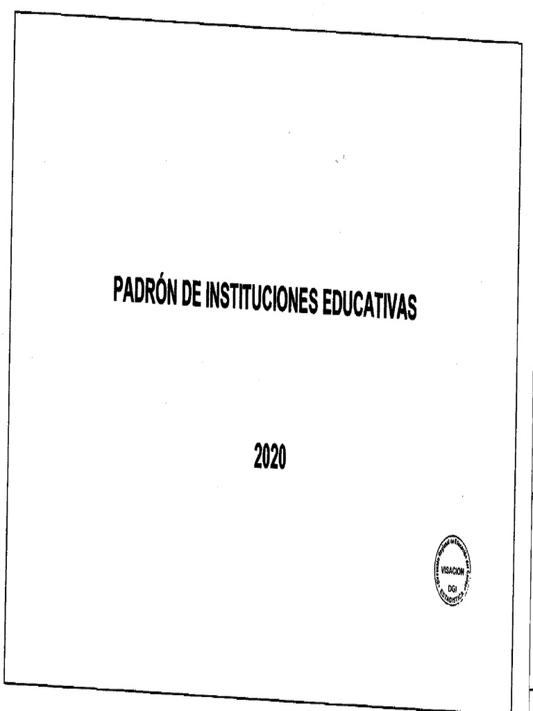 Padron 2020 1 | PDF
