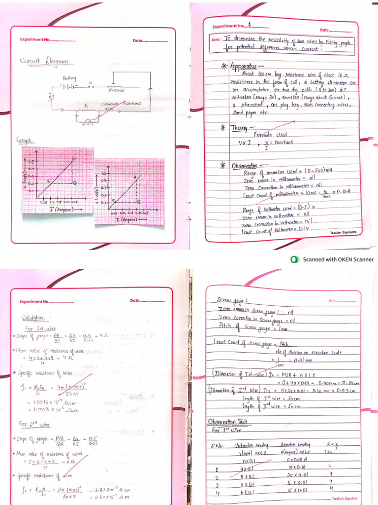 Class 12th Physics Lab Manual HRMS | PDF