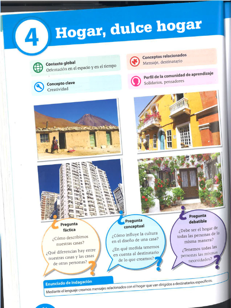 4 Hogar, Dulce Hogar MYP | PDF